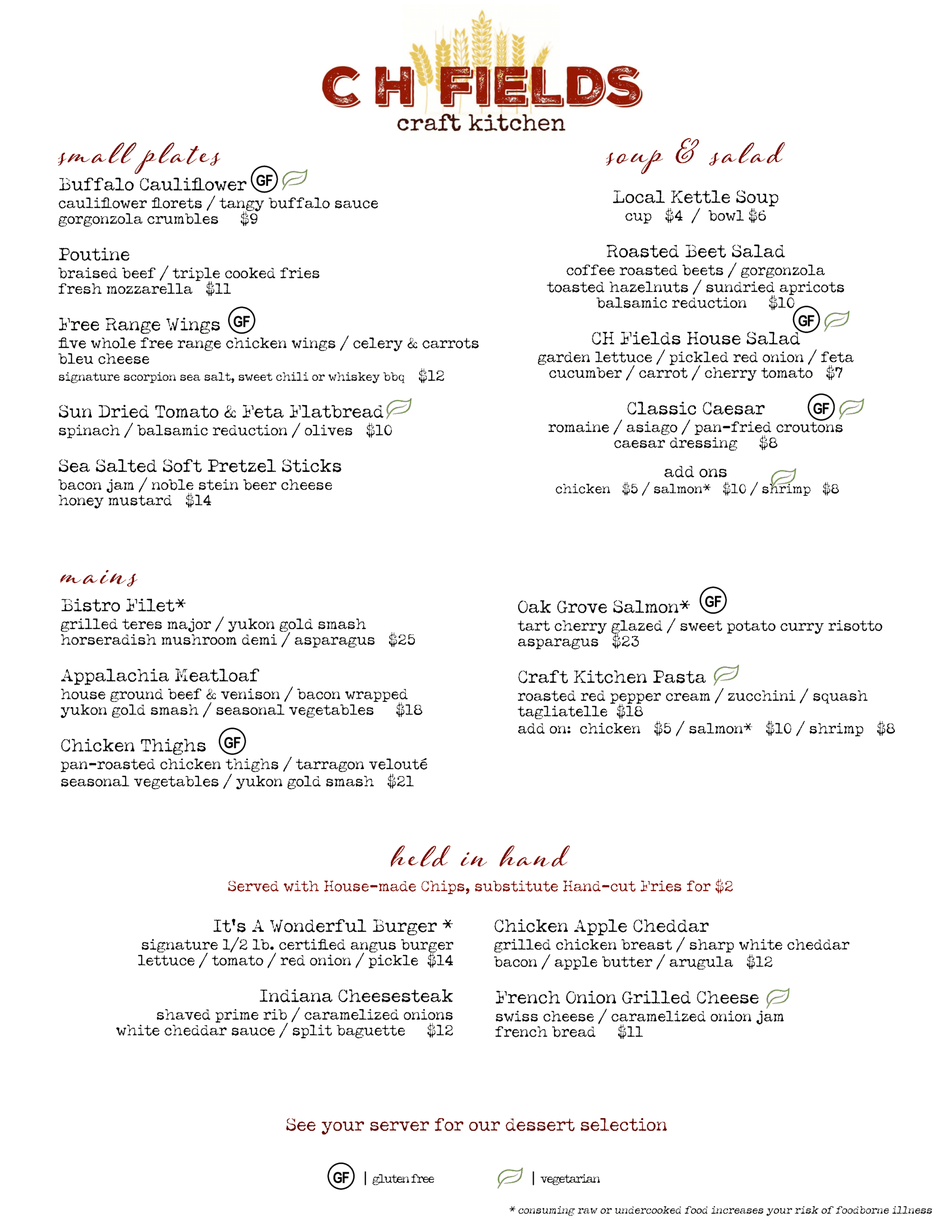 Home - CH Fields Craft Kitchen