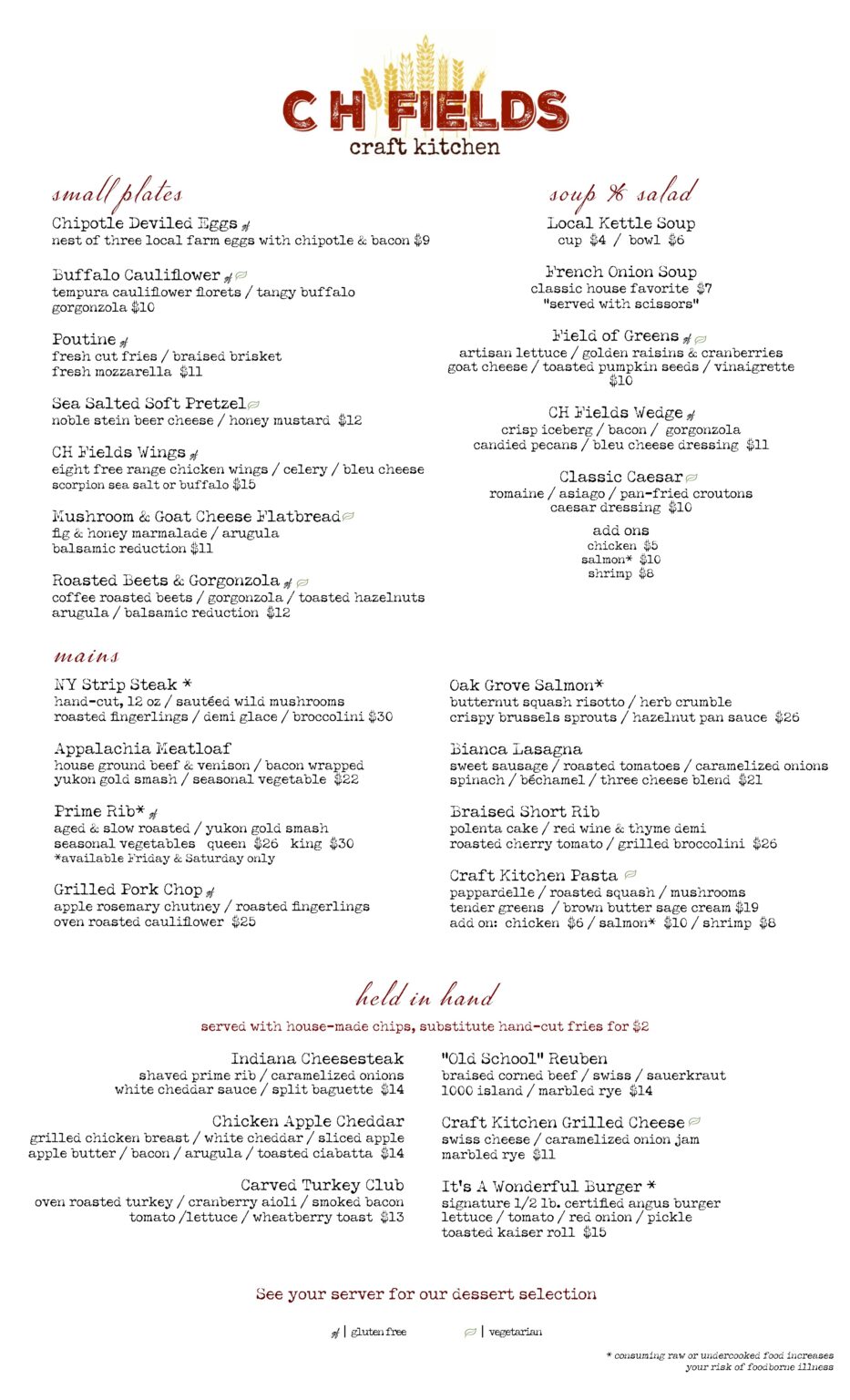 Home - CH Fields Craft Kitchen